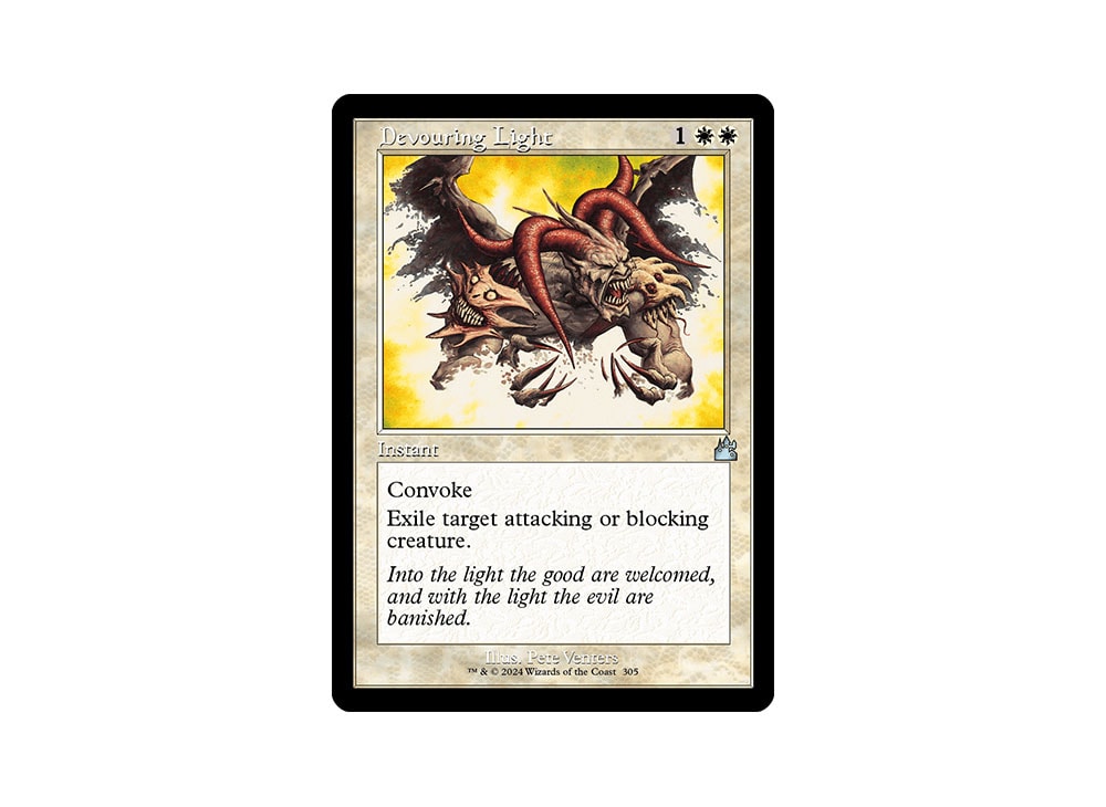 Devouring Light U :Foil :Retro Frame [RVR 305] [EN](Ravnica Remastered ...