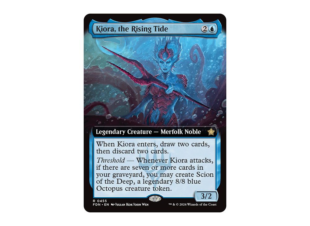 Kiora the Rising Tide R :Foil [FDN 0455] [EN](Foundations) | SNKRDUNK