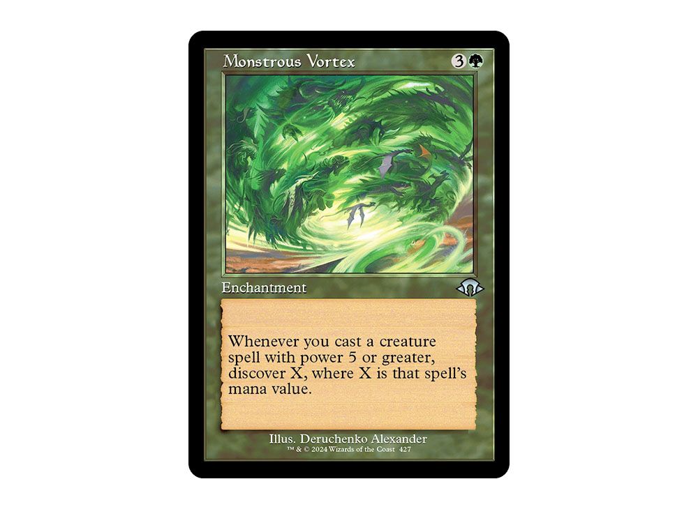 Monstrous Vortex U :Foil :Retro Frame [MH3 427] [EN](Modern Horizons 3 ...