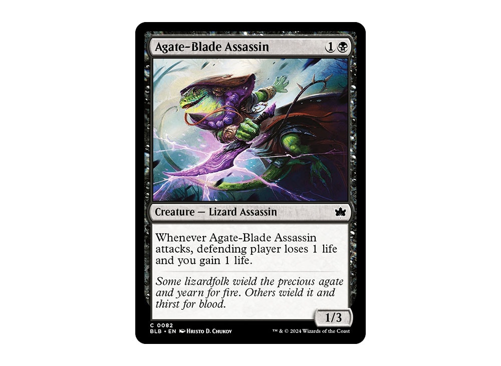 Agate-Blade Assassin C :Foil [BLB 0082] [EN](Bloomburrow) | SNKRDUNK