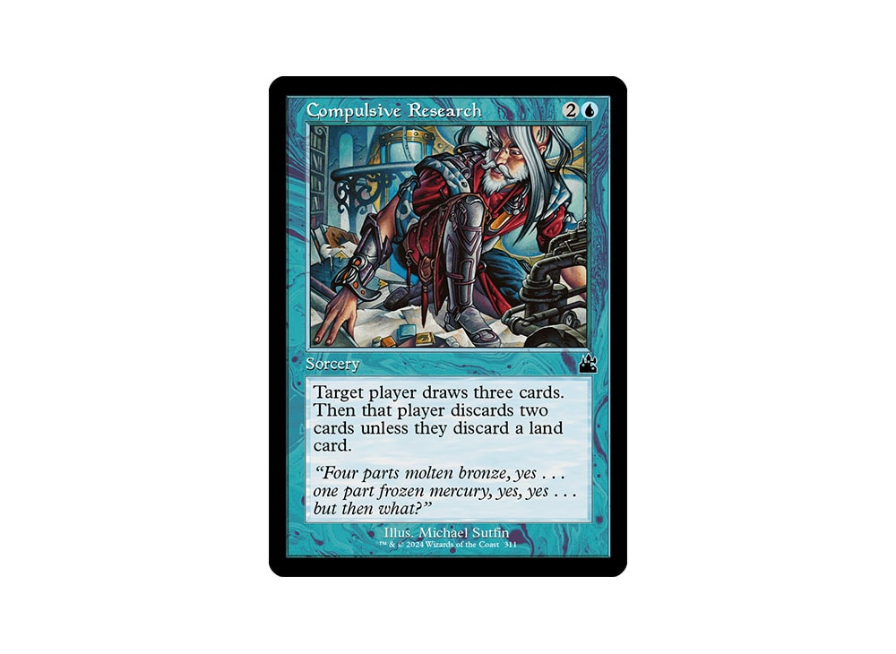 Compulsive Research C :Foil :Retro Frame [RVR 311] [EN](Ravnica ...