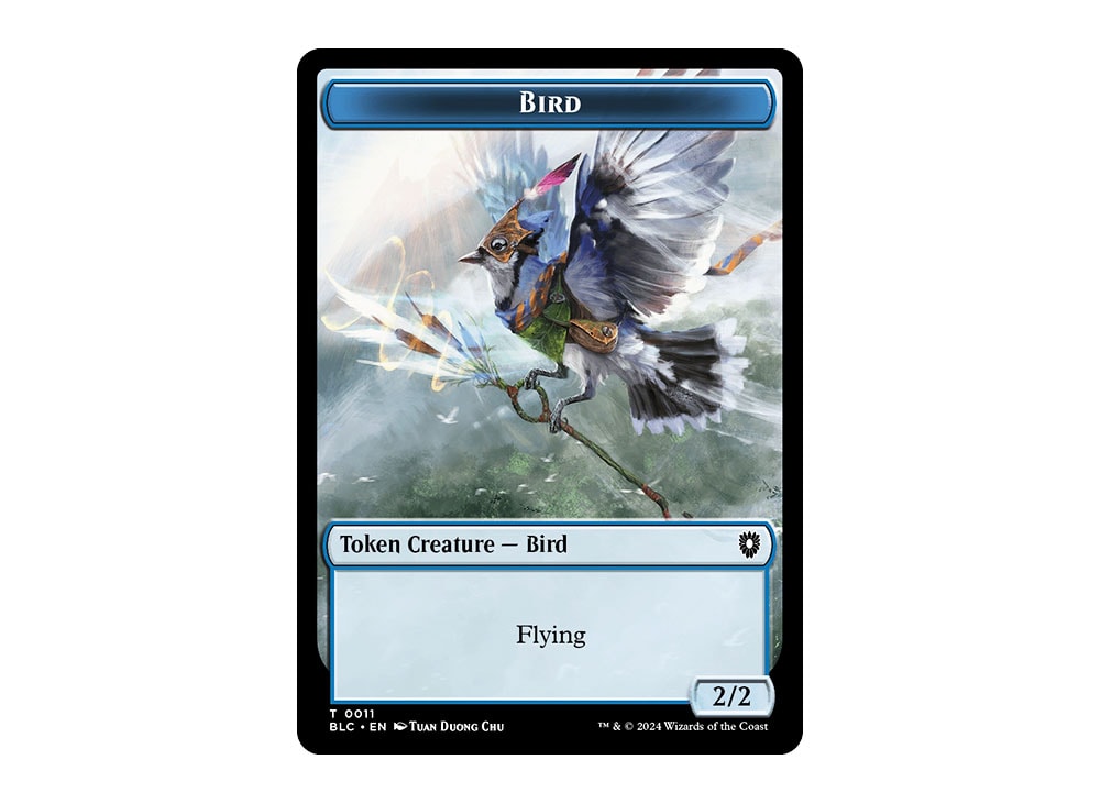 Bird (Blue) / Fish Token T [BLC 0011] [EN](Bloomburrow) | SNKRDUNK