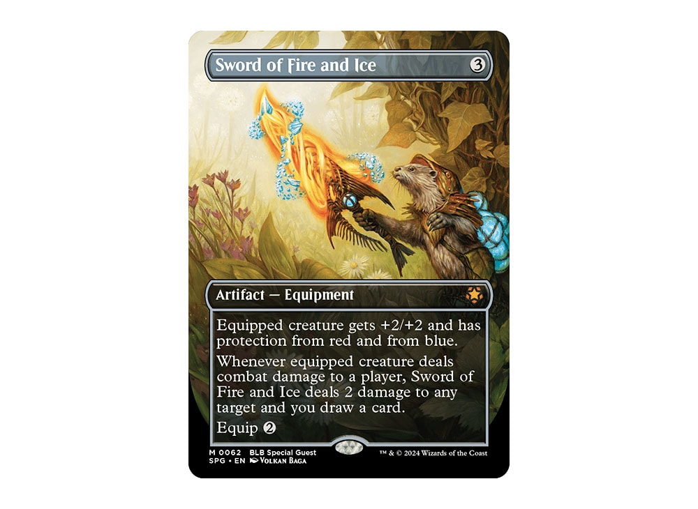 Sword of Fire and Ice M :Foil :Borderless [SPG 0062] [EN](Bloomburrow ...