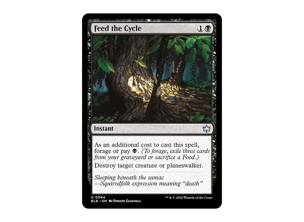 Feed the Cycle U :Foil [BLB 0094] [EN](Bloomburrow) | SNKRDUNK