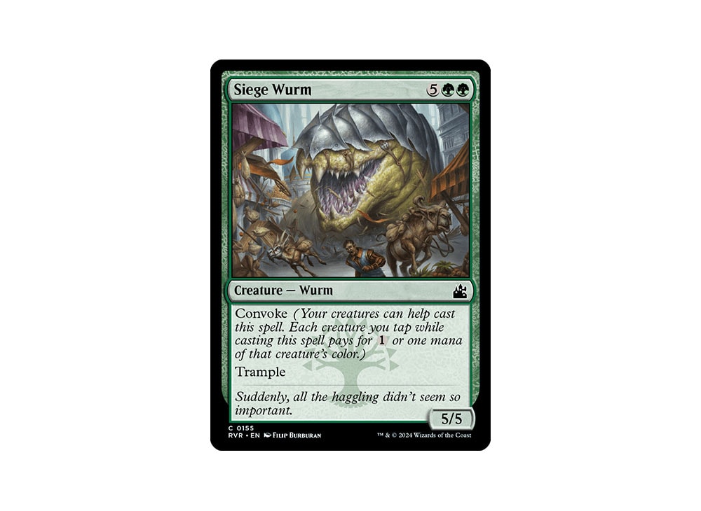 Siege Wurm C :Foil [RVR 0155] [EN](Ravnica Remastered) | SNKRDUNK