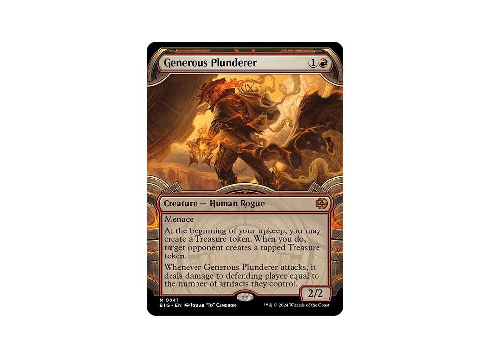 Generous Plunderer M :Foil [BIG 0041] [EN](Outlaws of Thunder Junction ...