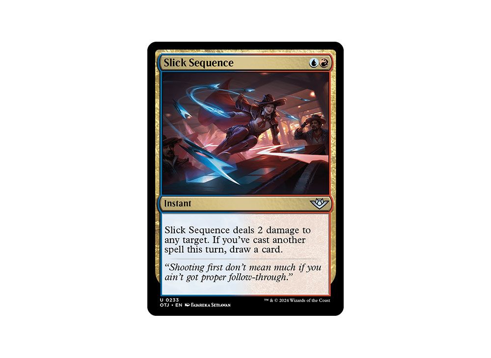Slick Sequence U :Foil [OTJ 0233] [EN](Outlaws of Thunder Junction ...
