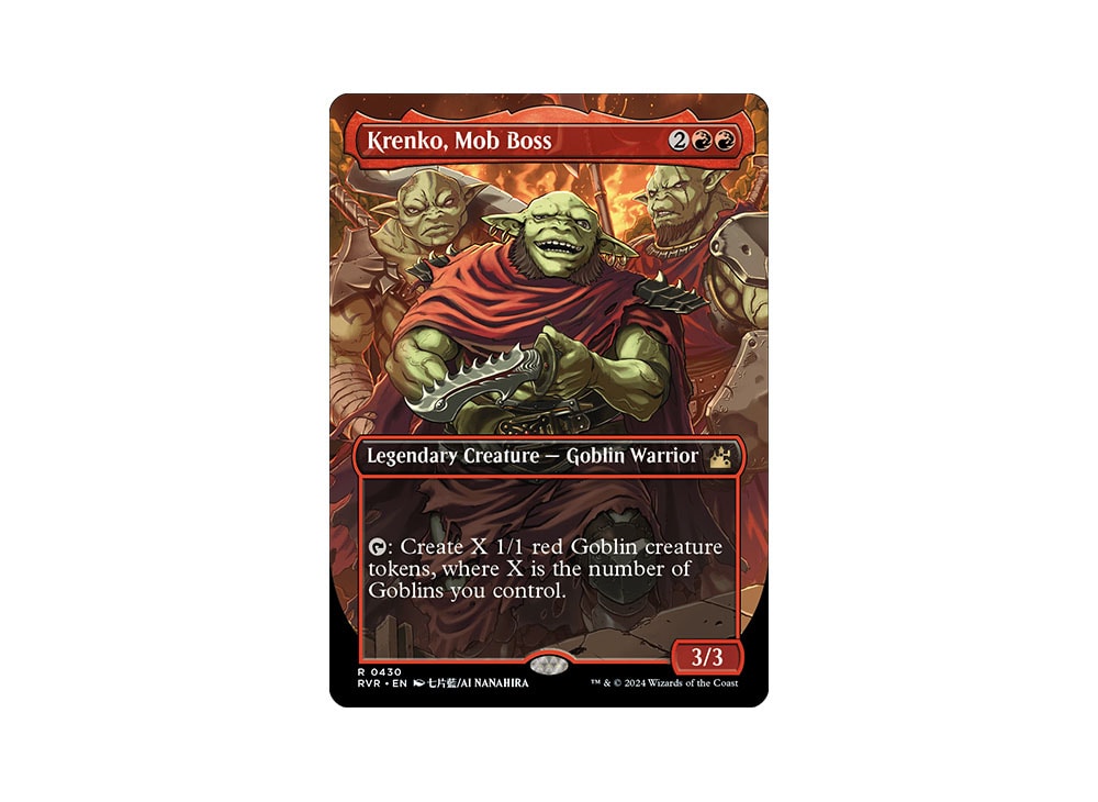 Krenko Mob Boss R :Foil :Anime :Borderless [RVR 0430] [EN](Ravnica ...