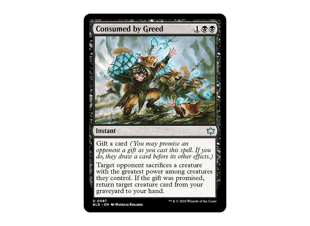 Consumed by Greed U :Foil [BLB 0087] [EN](Bloomburrow) | SNKRDUNK