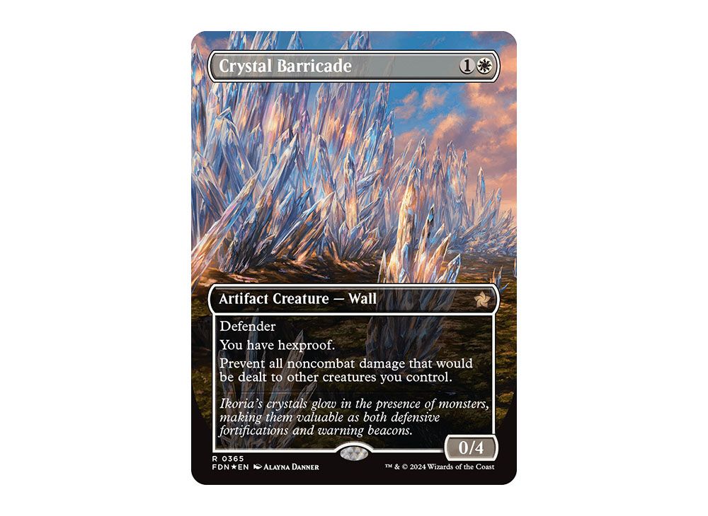 Crystal Barricade R :Foil [FDN 0365] [EN](Foundations) | SNKRDUNK