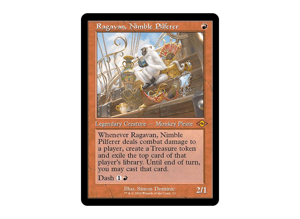 Ragavan Nimble Pilferer M :Foil :Retro Frame [MH3 11] [EN](Modern ...