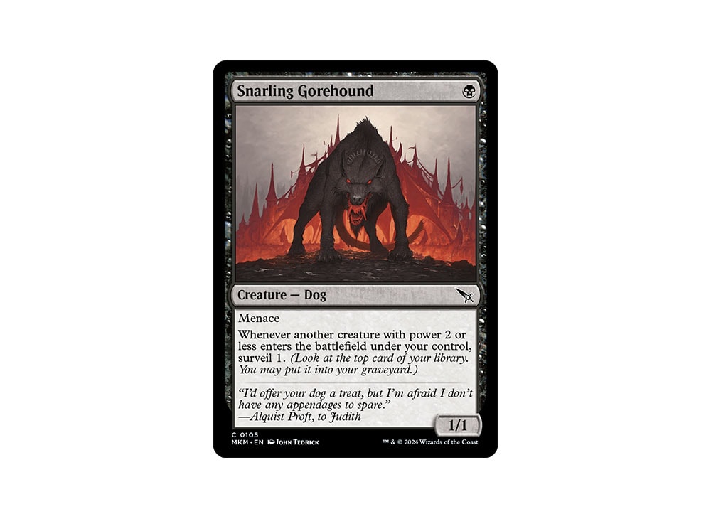 Snarling Gorehound C :Foil [MKM 0105] [EN](Murders at Karlov Manor ...