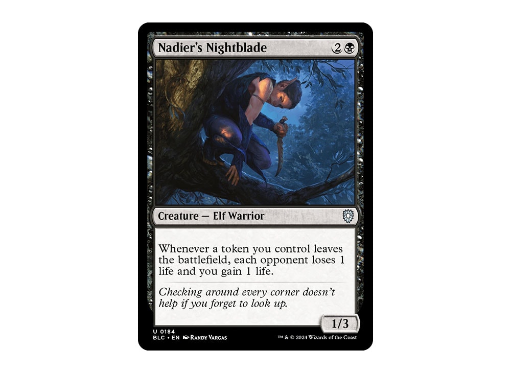 Nadier's Nightblade U [BLC 0184] [EN](Bloomburrow) | SNKRDUNK