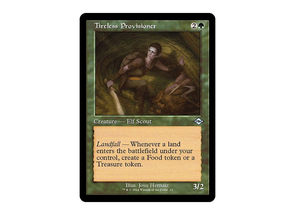 Tireless Provisioner U :Foil :Retro Frame [MH3 15] [EN](Modern Horizons ...