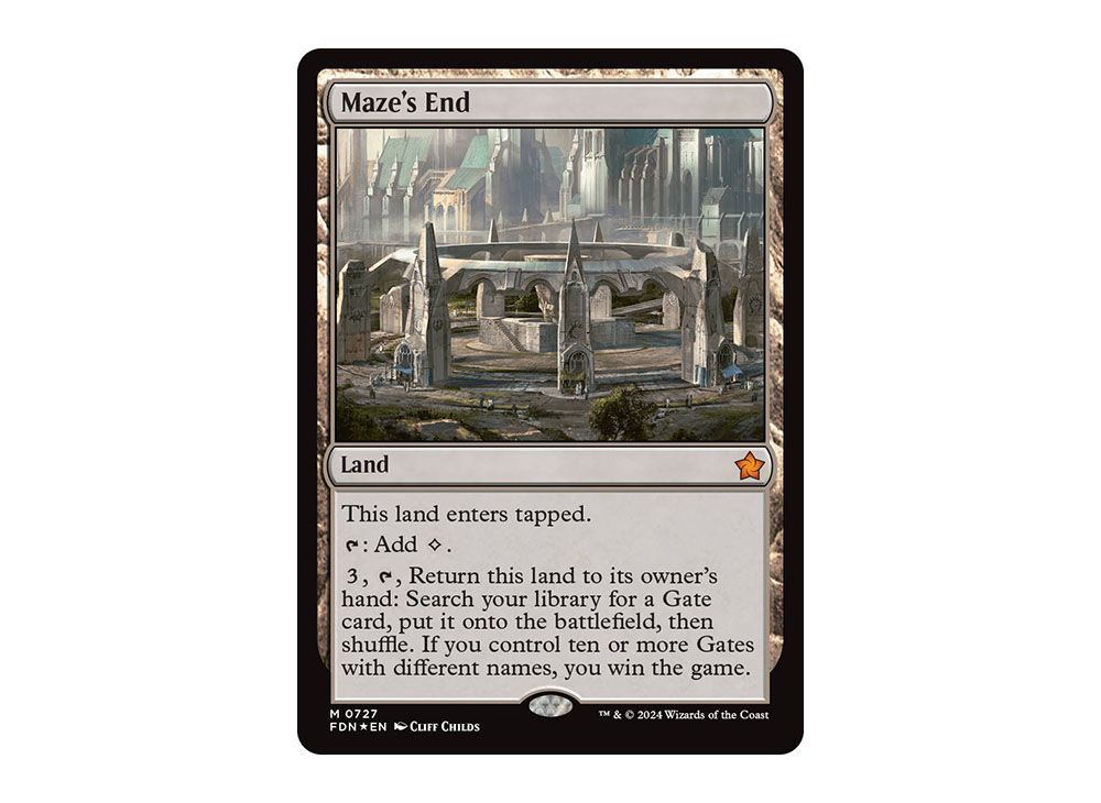 Maze's End M :Foil [FDN 0727] [EN](Foundations) | SNKRDUNK