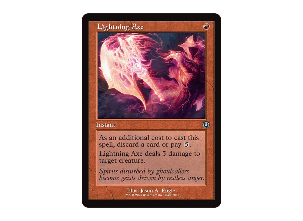 Lightning Axe U :Foil :Retro Frame [INR 398] [EN](Innistrad Remastered ...