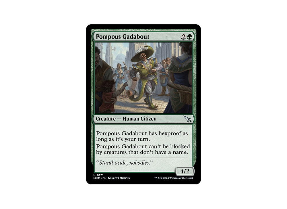 Pompous Gadabout U :Foil [MKM 0171] [EN](Murders at Karlov Manor ...