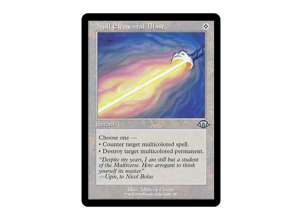 Null Elemental Blast U :Foil :Retro Frame [MH3 387] [EN](Modern ...
