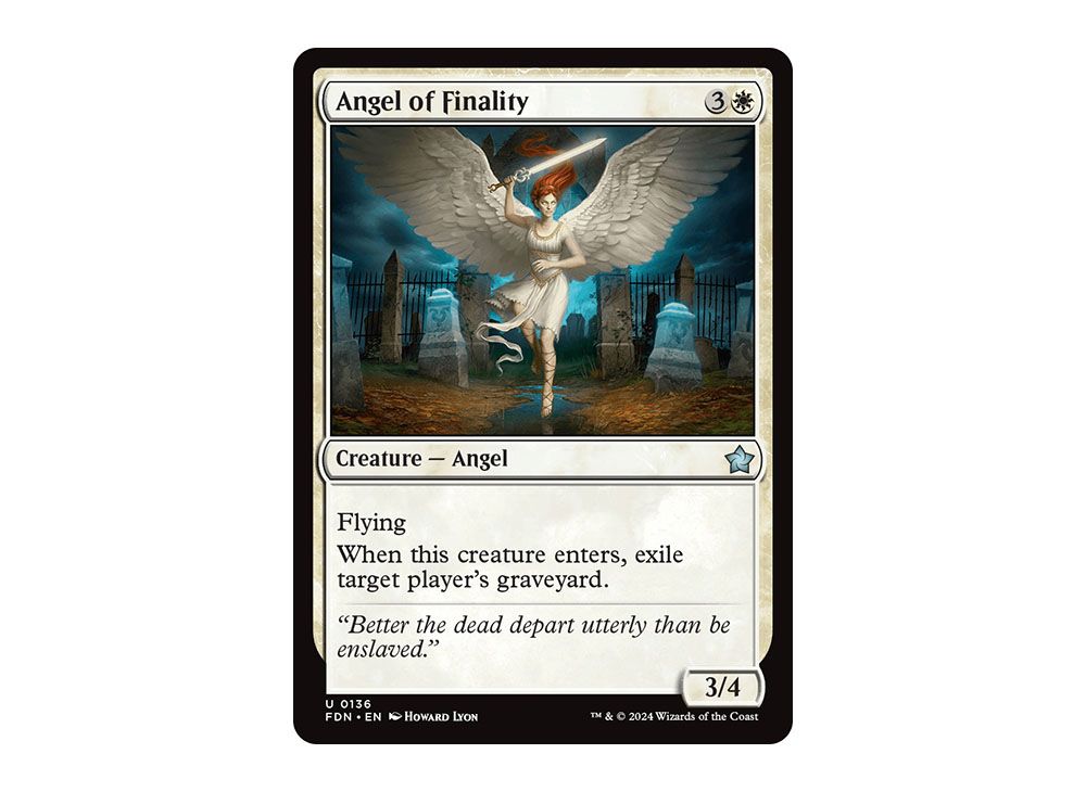 Angel of Finality U :Foil [FDN 0136] [EN](Foundations) | SNKRDUNK