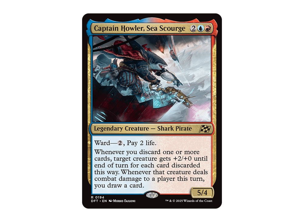 Captain Howler Sea Scourge R :Foil [DFT 0194] [EN](Aetherdrift) | SNKRDUNK