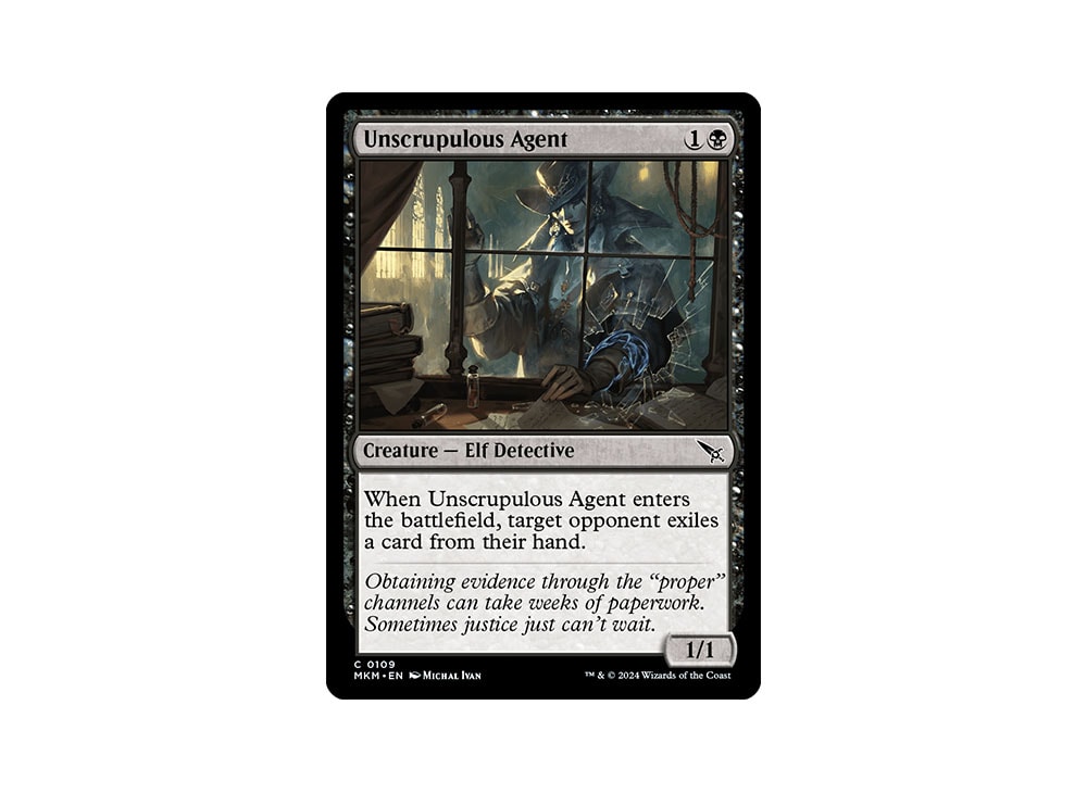 Unscrupulous Agent C :Foil [MKM 0109] [EN](Murders at Karlov Manor ...