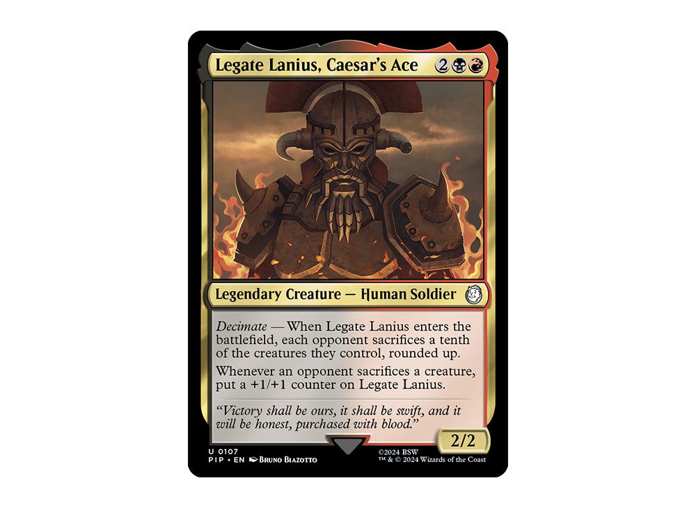 Legate Lanius Caesar's Ace U :Foil [PIP 0107] [EN](Fallout) | SNKRDUNK