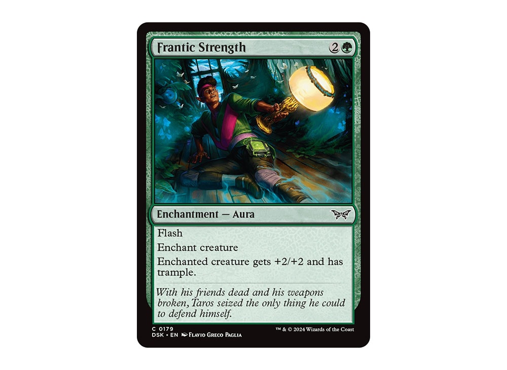 Frantic Strength C :Foil [DSK 0179] [EN](Duskmourn : House of Horror ...