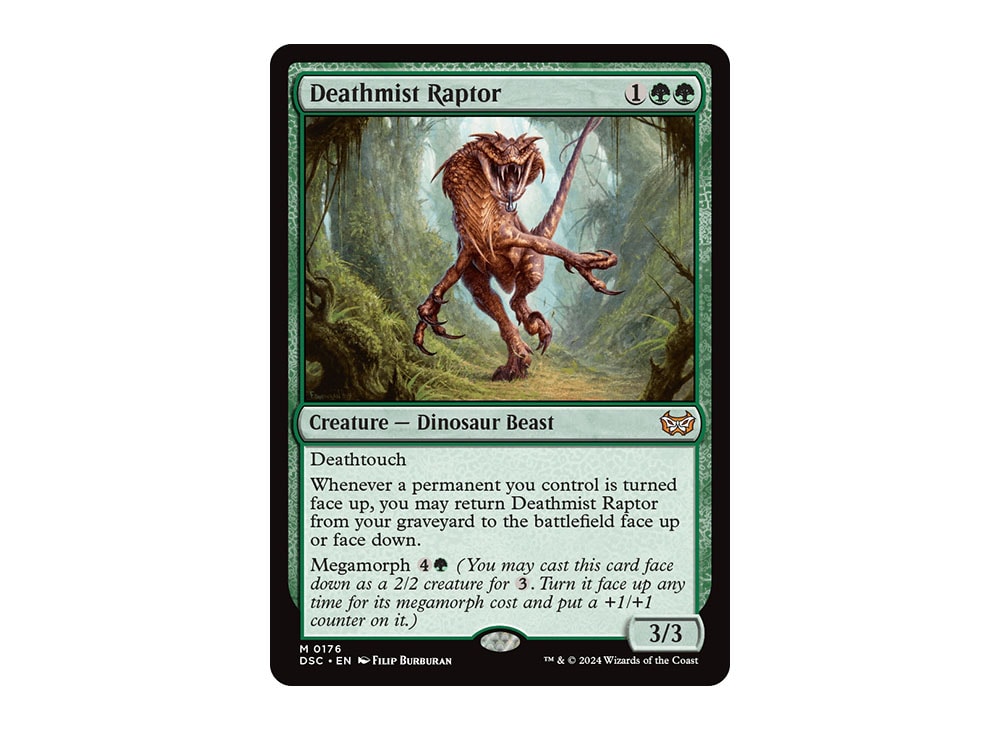 Deathmist Raptor M [DSC 0176] [EN](Duskmourn : House of Horror) | SNKRDUNK