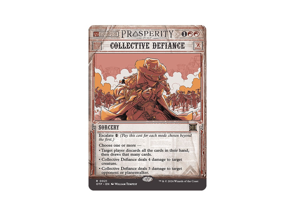 Collective Defiance R :Foil [OTP 0021] [EN](Outlaws of Thunder Junction ...