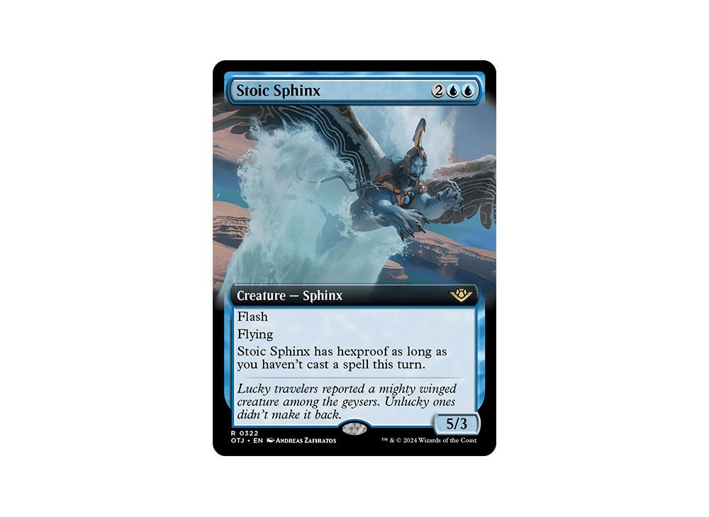 Stoic Sphinx R :Foil [OTJ 0322] [EN](Outlaws of Thunder Junction ...