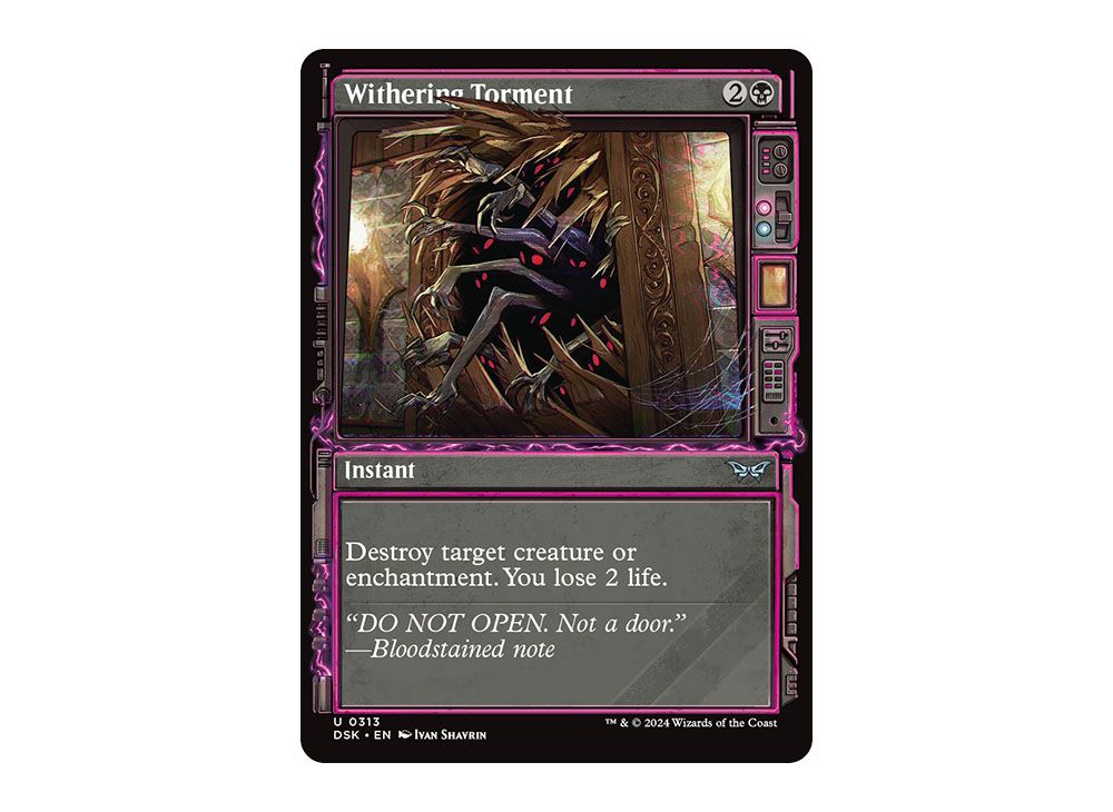 Withering Torment U :Foil [DSK 0313] [EN](Duskmourn : House of Horror ...