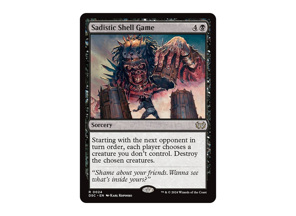 Sadistic Shell Game R [DSC 0024] [EN](Duskmourn : House of Horror) | SNKRDUNK