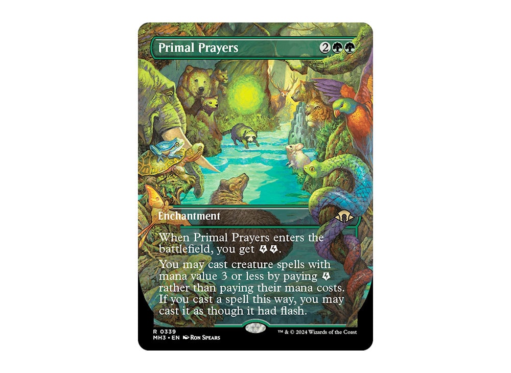 Primal Prayers R :Foil :Borderless [MH3 0339] [EN](Modern Horizons 3 ...