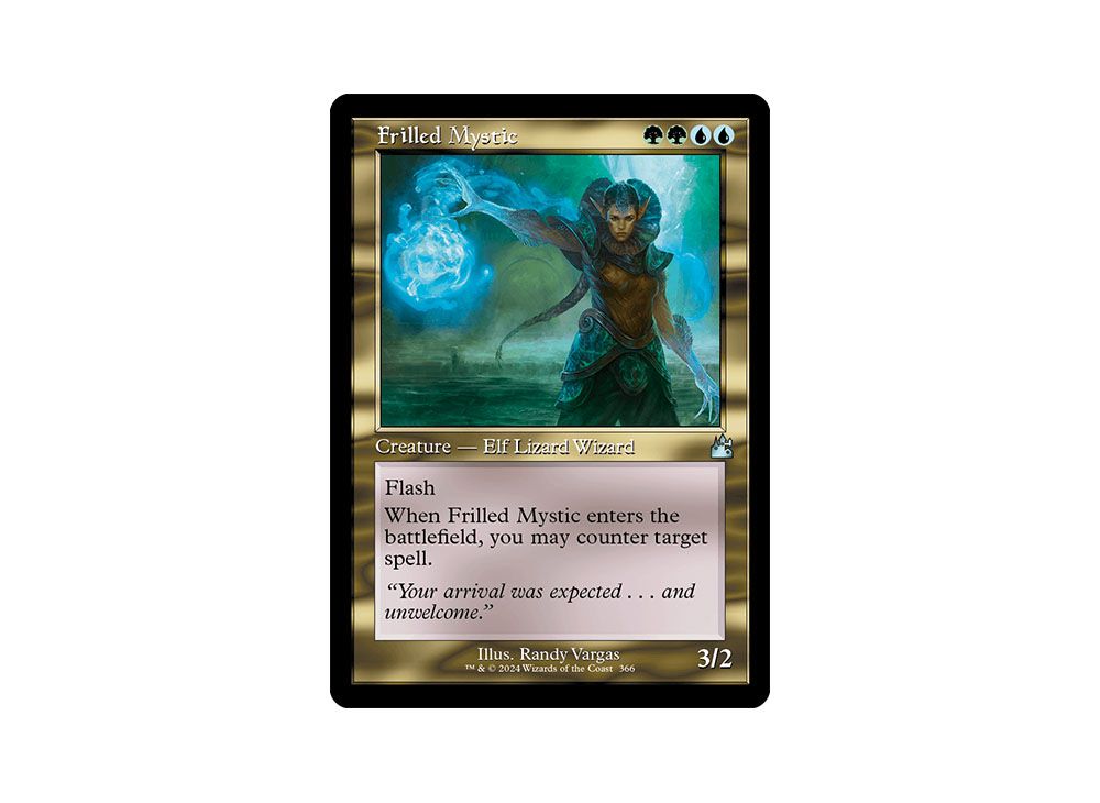 Frilled Mystic U :Foil :Retro Frame [RVR 366] [EN](Ravnica Remastered ...