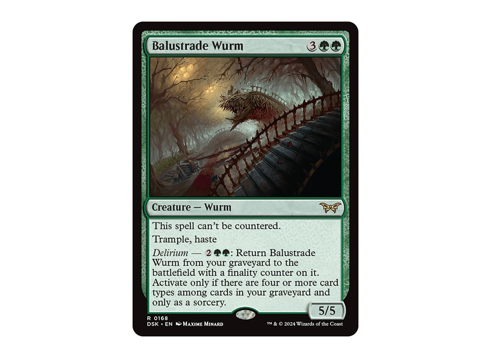 Balustrade Wurm R :Foil [DSK 0168] [EN](Duskmourn : House of Horror ...