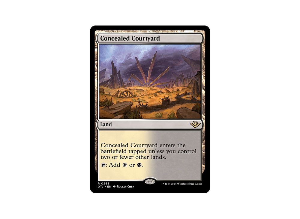Concealed Courtyard R :Foil [OTJ 0268] [EN](Outlaws of Thunder Junction ...