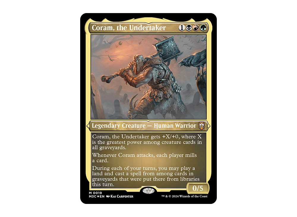 Coram the Undertaker M :Foil [M3C 0019] [EN](Modern Horizons 3) | SNKRDUNK