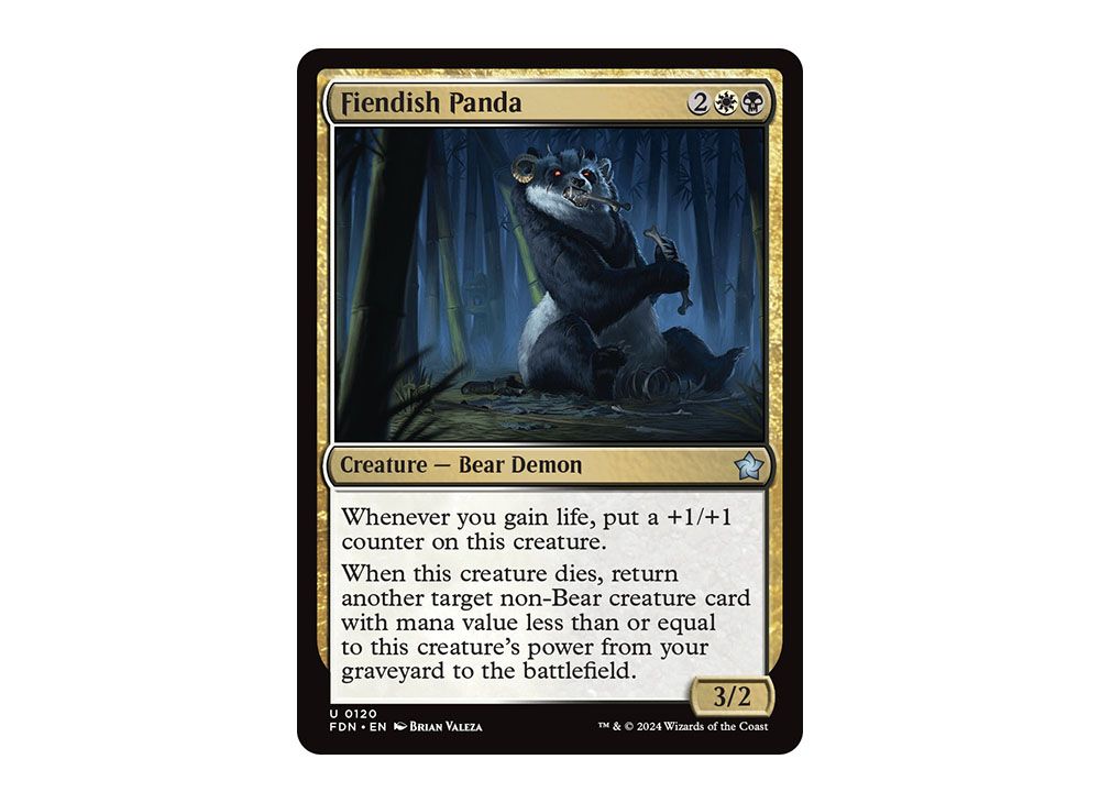 Fiendish Panda U :Foil [FDN 0120] [EN](Foundations) | SNKRDUNK