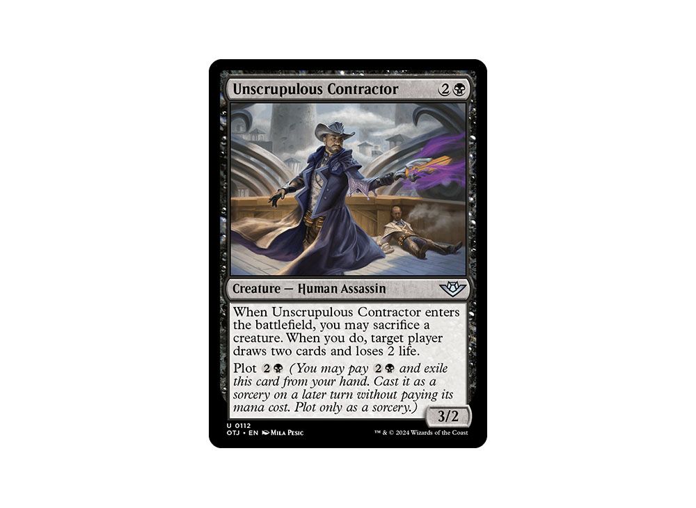 Unscrupulous Contractor U :Foil [OTJ 0112] [EN](Outlaws of Thunder ...