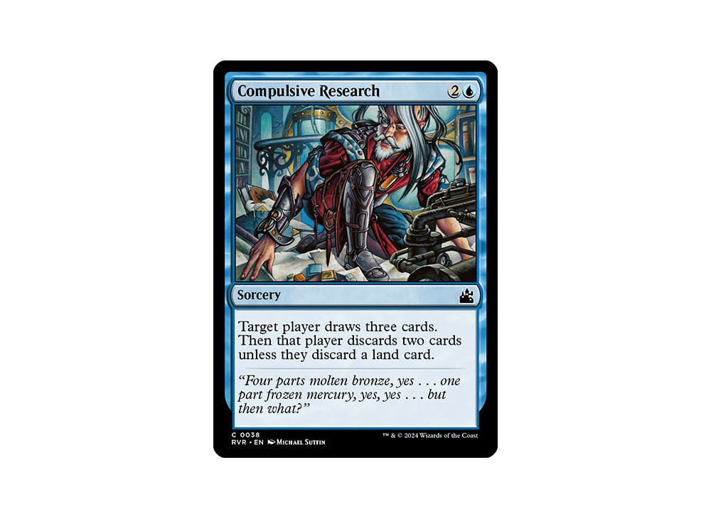 Compulsive Research C :Foil [RVR 0038] [EN](Ravnica Remastered) | SNKRDUNK
