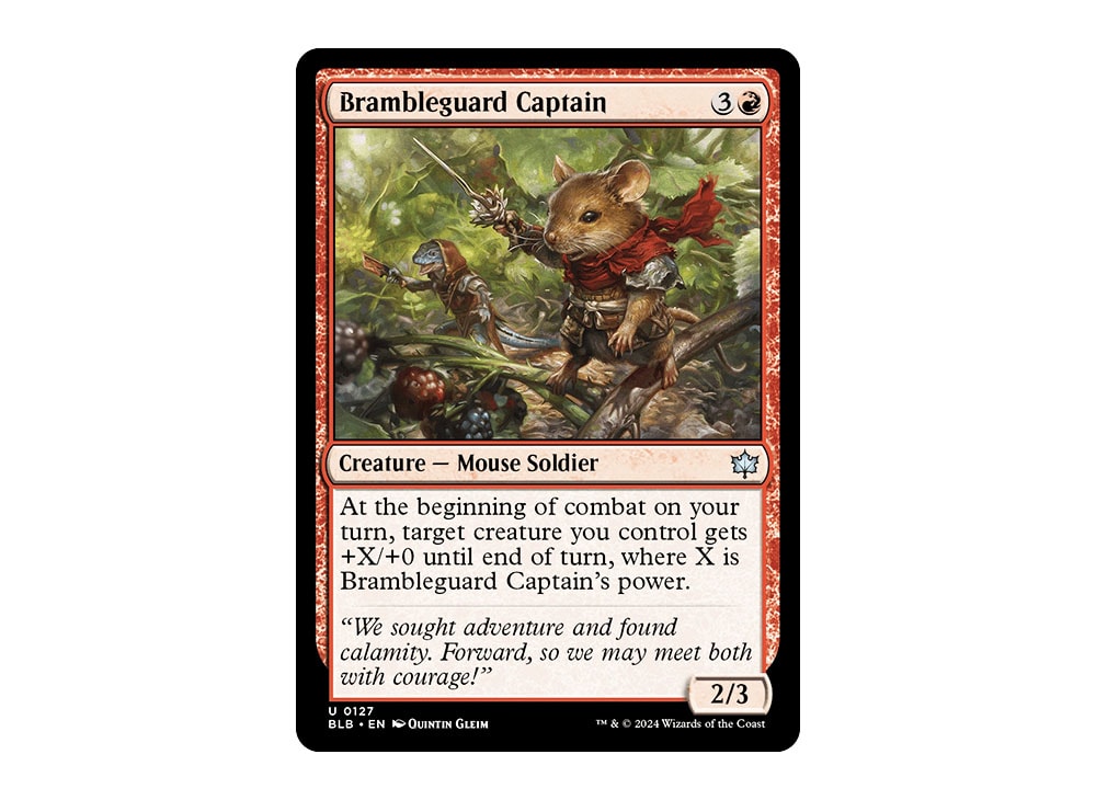Brambleguard Captain U :Foil [BLB 0127] [EN](Bloomburrow) | SNKRDUNK