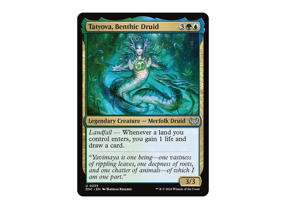 Tatyova Benthic Druid U [DSC 0235] [EN](Duskmourn : House of Horror ...