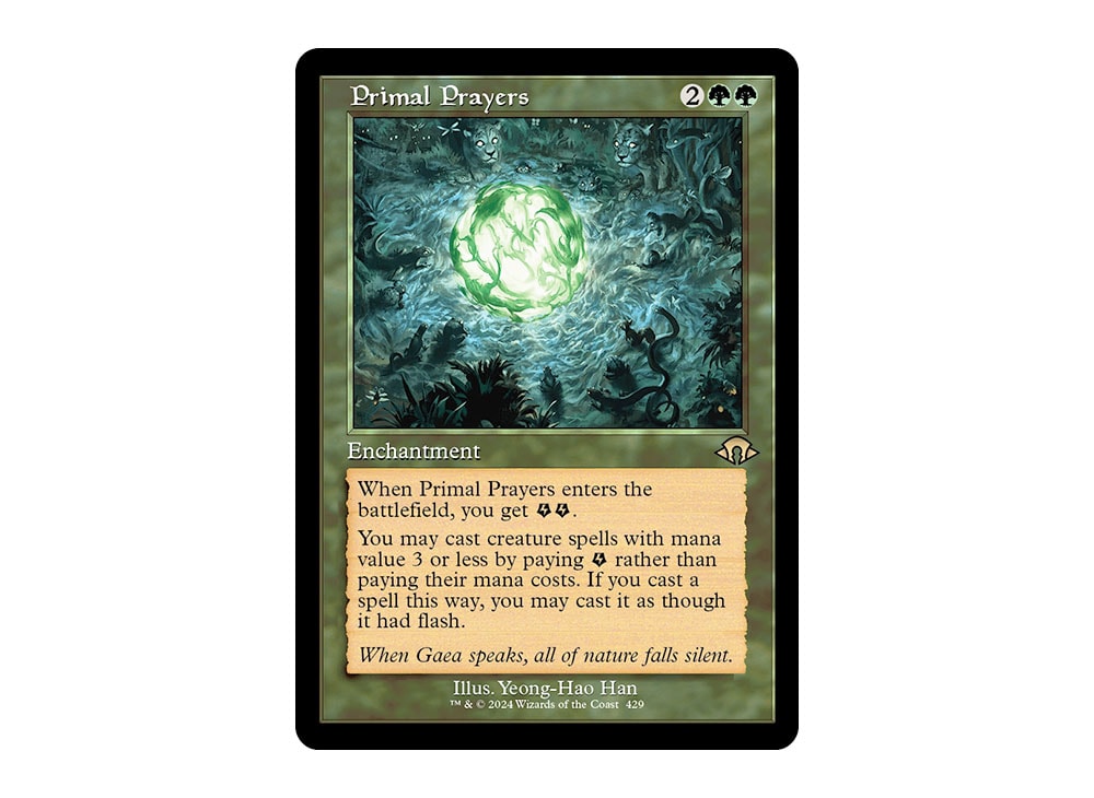 Primal Prayers R :Foil :Retro Frame [MH3 429] [EN](Modern Horizons 3 ...