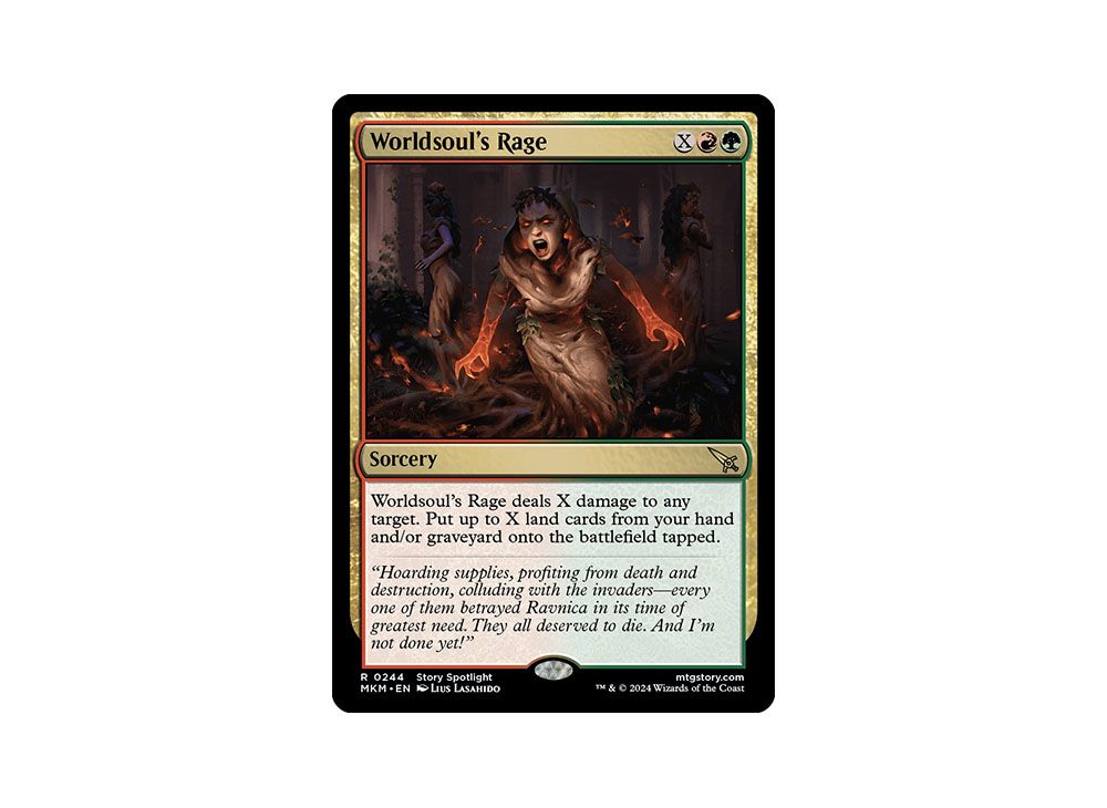 Worldsoul's Rage R :Foil [MKM 0244] [EN](Murders at Karlov Manor ...