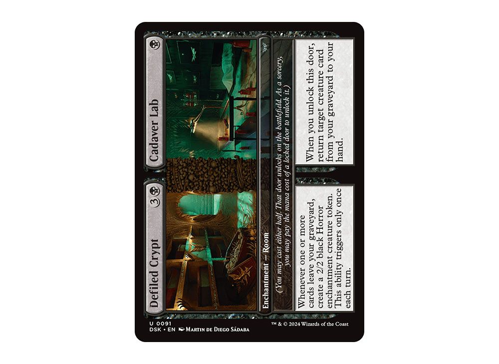 Defiled Crypt // Cadaver Lab U :Foil [DSK 0091] [EN](Duskmourn : House ...