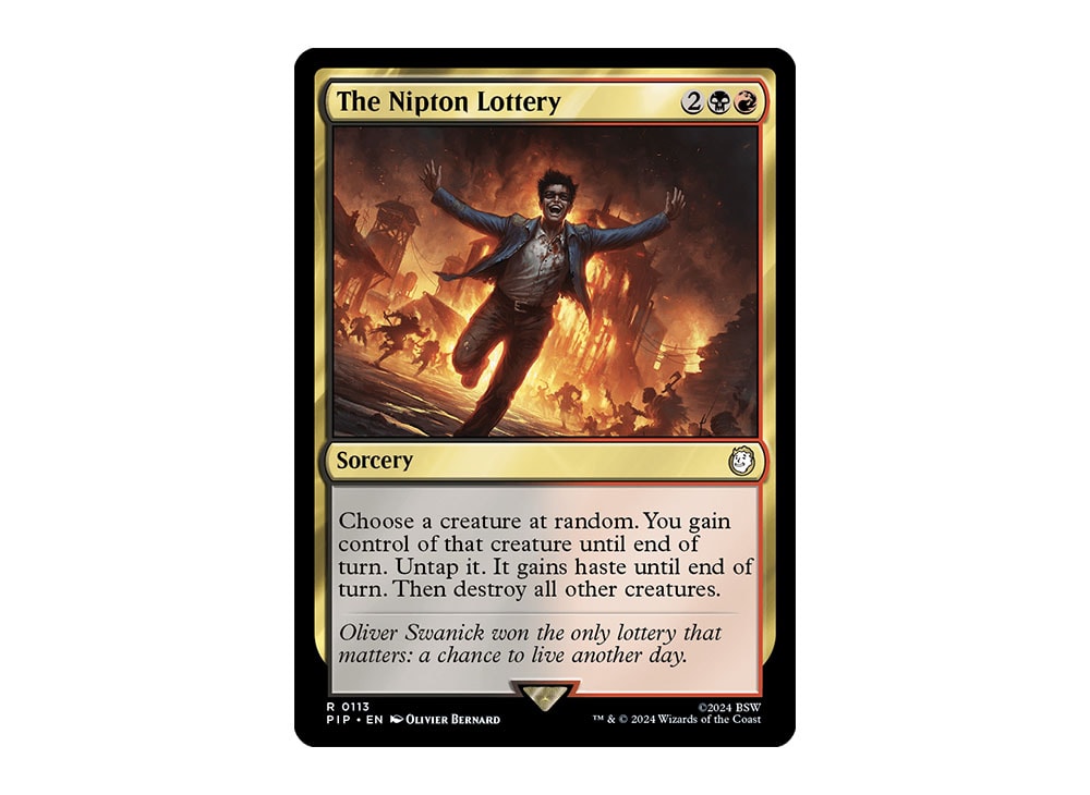 The Nipton Lottery R :Foil [PIP 0113] [EN](Fallout) | SNKRDUNK