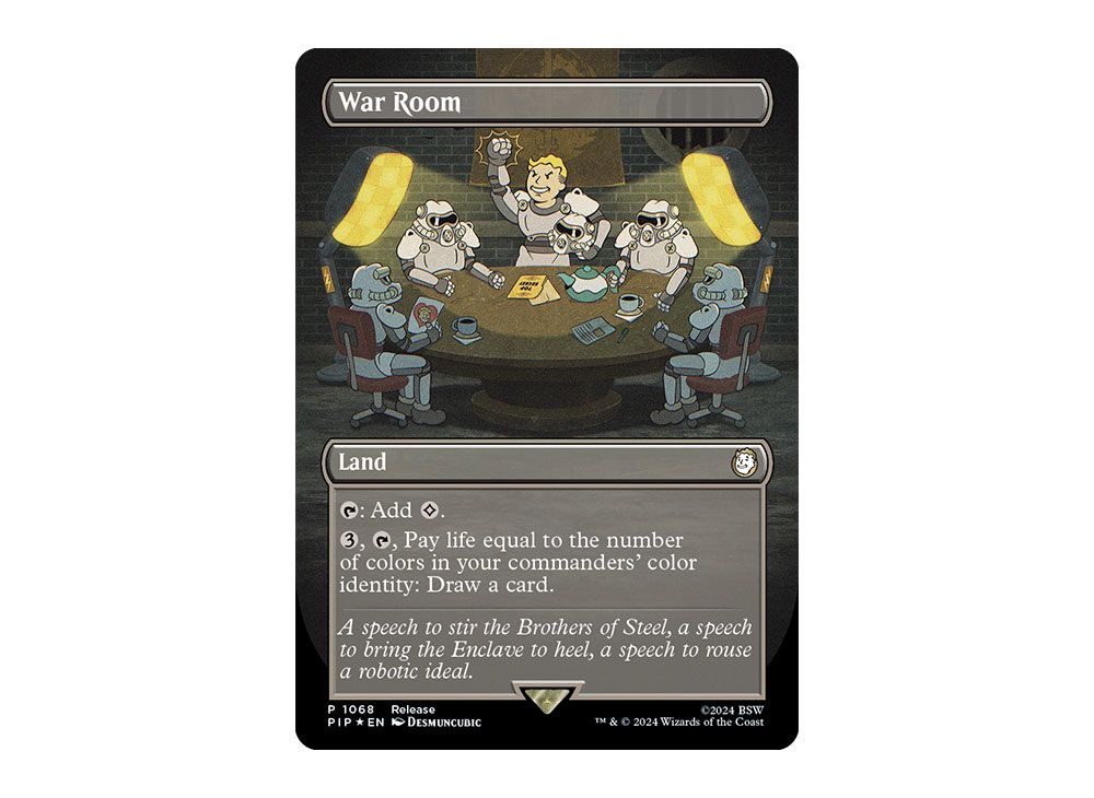 War Room R :Foil :Borderless [PIP 1068] [EN](Fallout) | SNKRDUNK