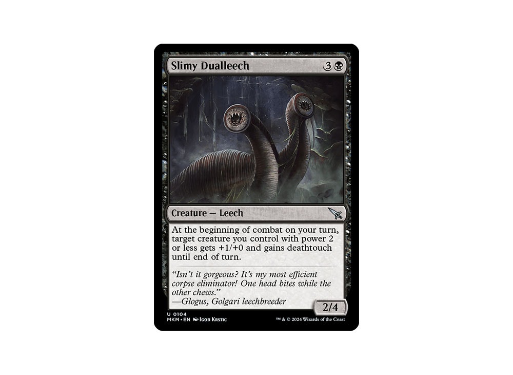 Slimy Dualleech U :Foil [MKM 0104] [EN](Murders at Karlov Manor) | SNKRDUNK
