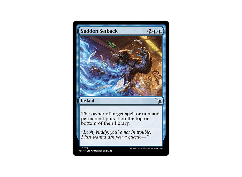 Sudden Setback U :Foil [MKM 0072] [EN](Murders at Karlov Manor) | SNKRDUNK