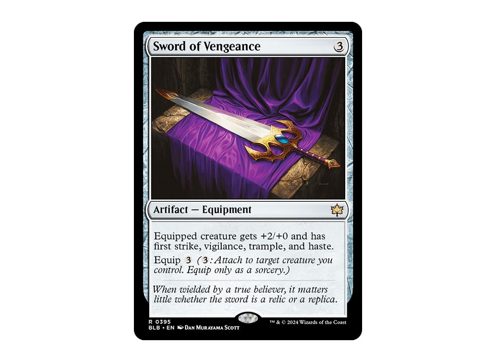 Sword of Vengeance R [BLB 0395] [EN](Bloomburrow) | SNKRDUNK